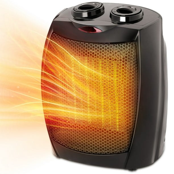 KISSAIR Compact 1500W/750W Space Heater with Thermostat - ETL Certified ...