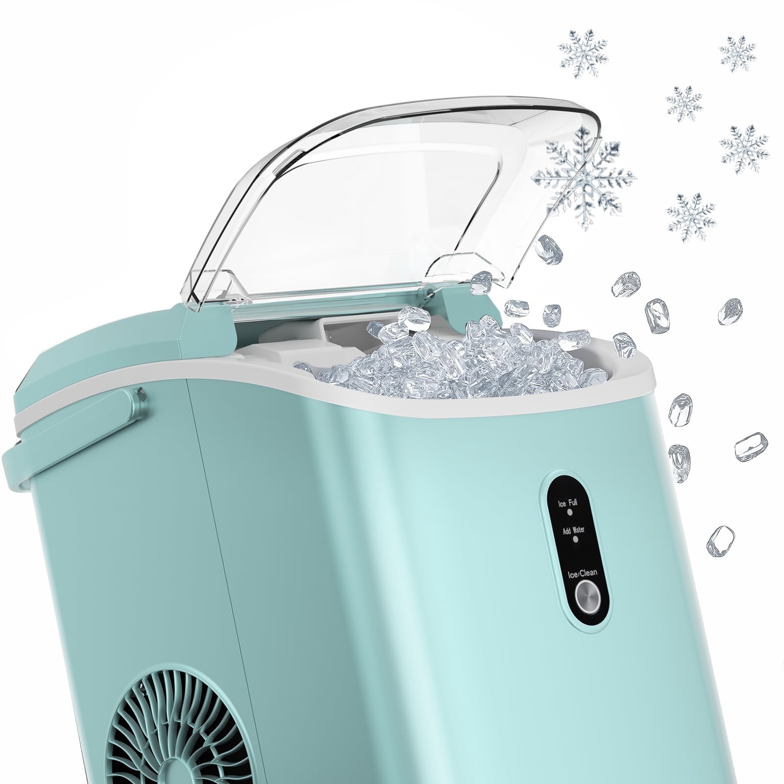 Kissair Nugget Ice Maker Countertop With Soft Chewable Pellet Ice