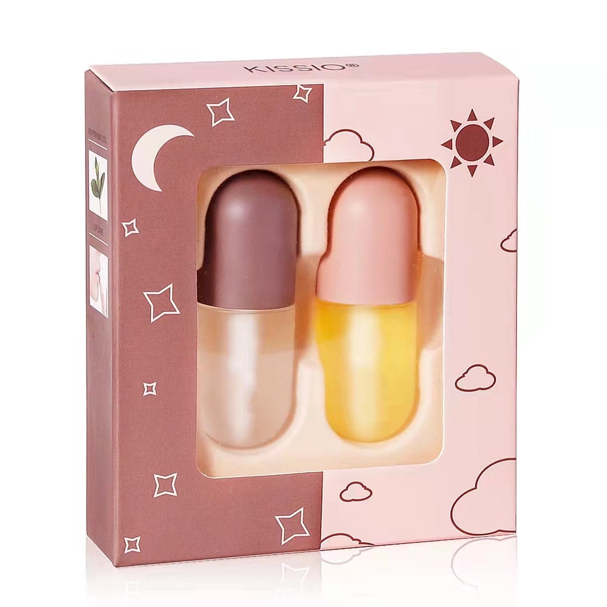 KISSIO, Lip Plumper Set, 2PCS, Natural Lip Care for Fuller & Hydrating ...