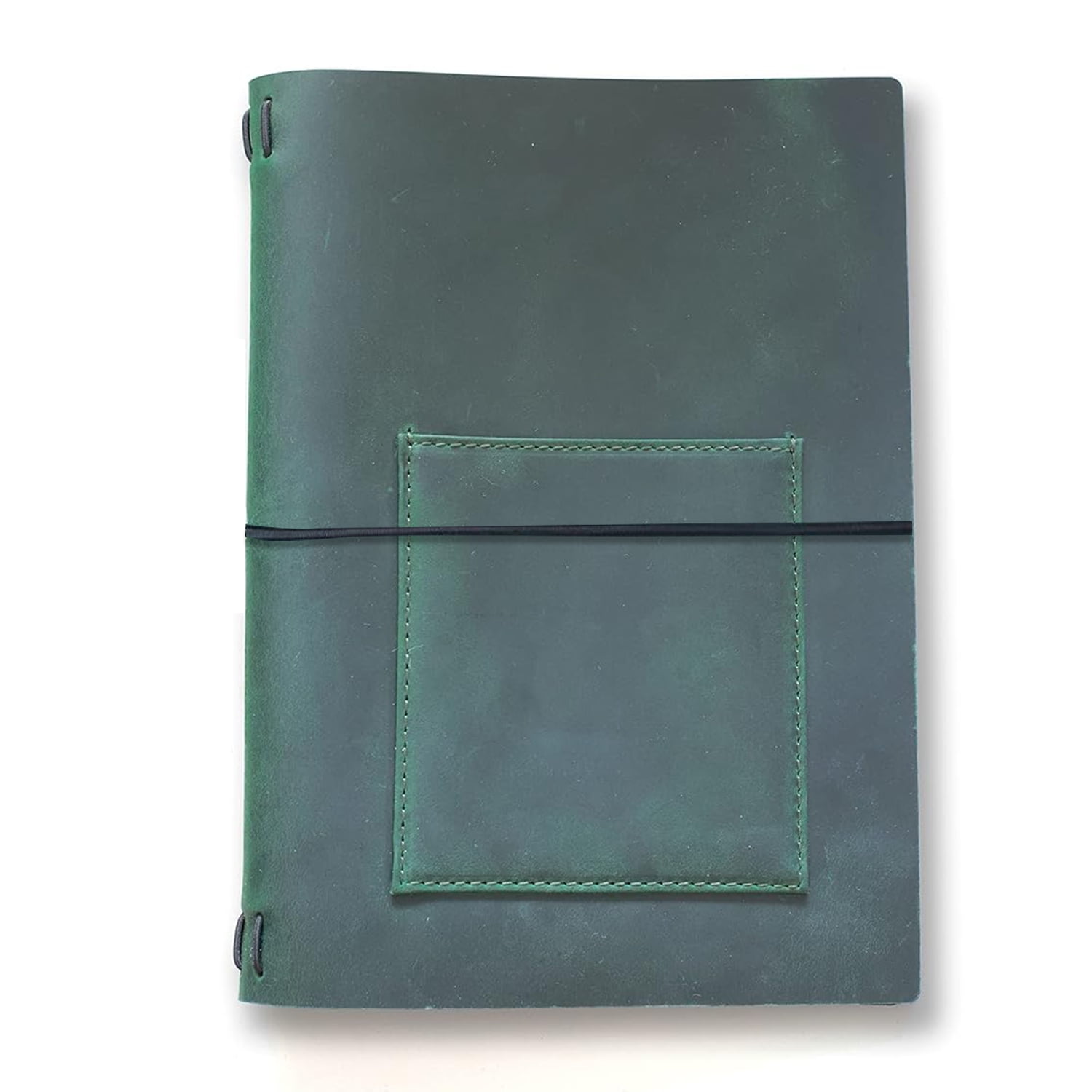 KISSKI A5 Travelers Notebook Cover, Refillable Vintage Leather Journal ...