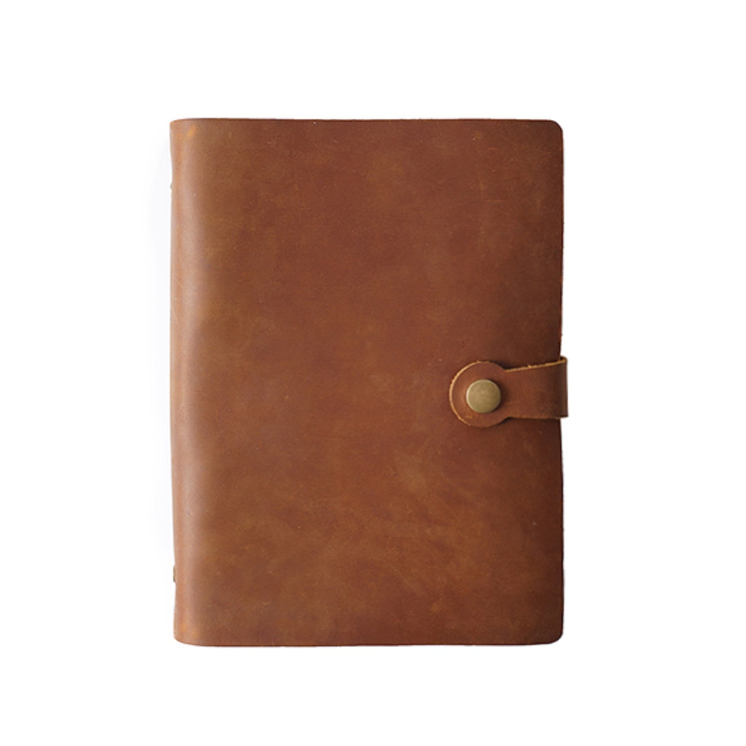 KISSKI·H Olvido A6 Leather Binder Refillable Journal, 6 Ring Travelers ...