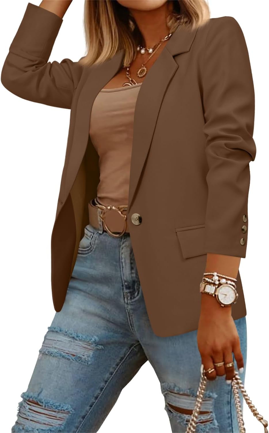 KISSMODA Women Business Casual Blazers with Lined Professional Work ...