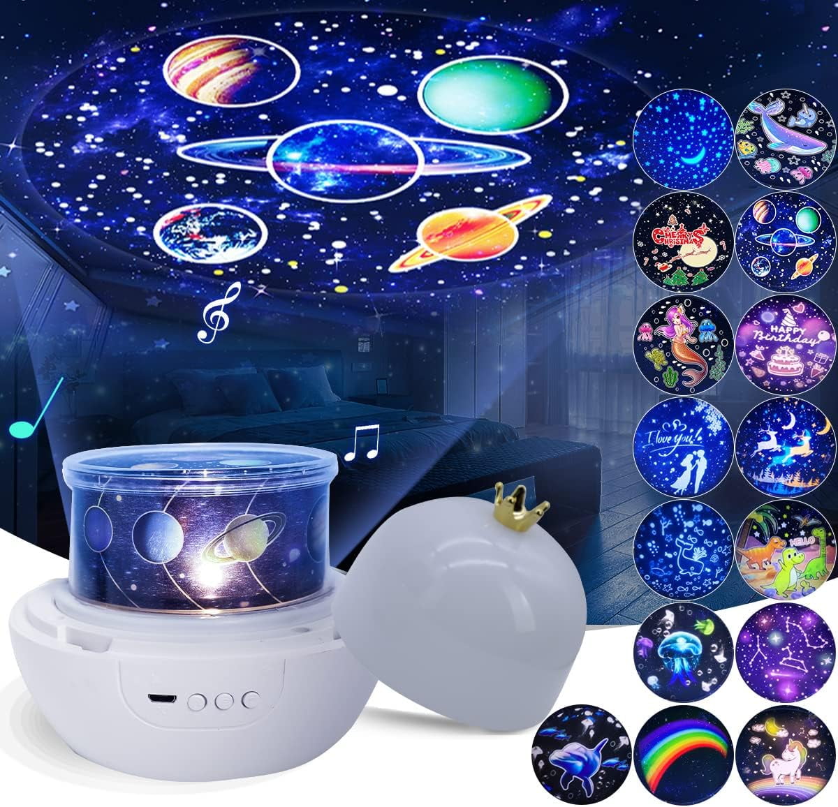 KISTRA Little Crown Night Light Star Projector Galaxy Projector ...