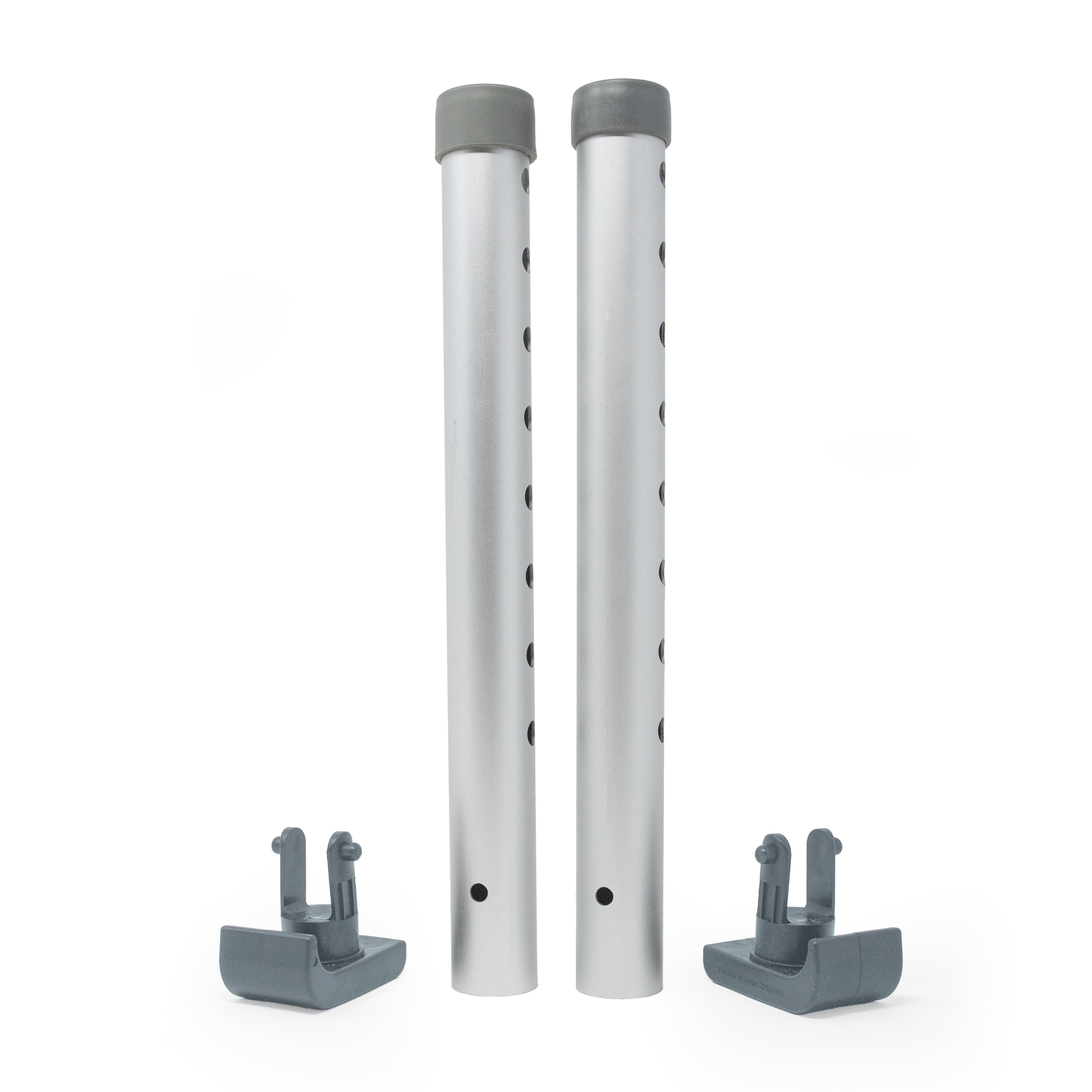 KIT: Click & Go Walker Ski Glides for Round Tubes with New Aluminum ...