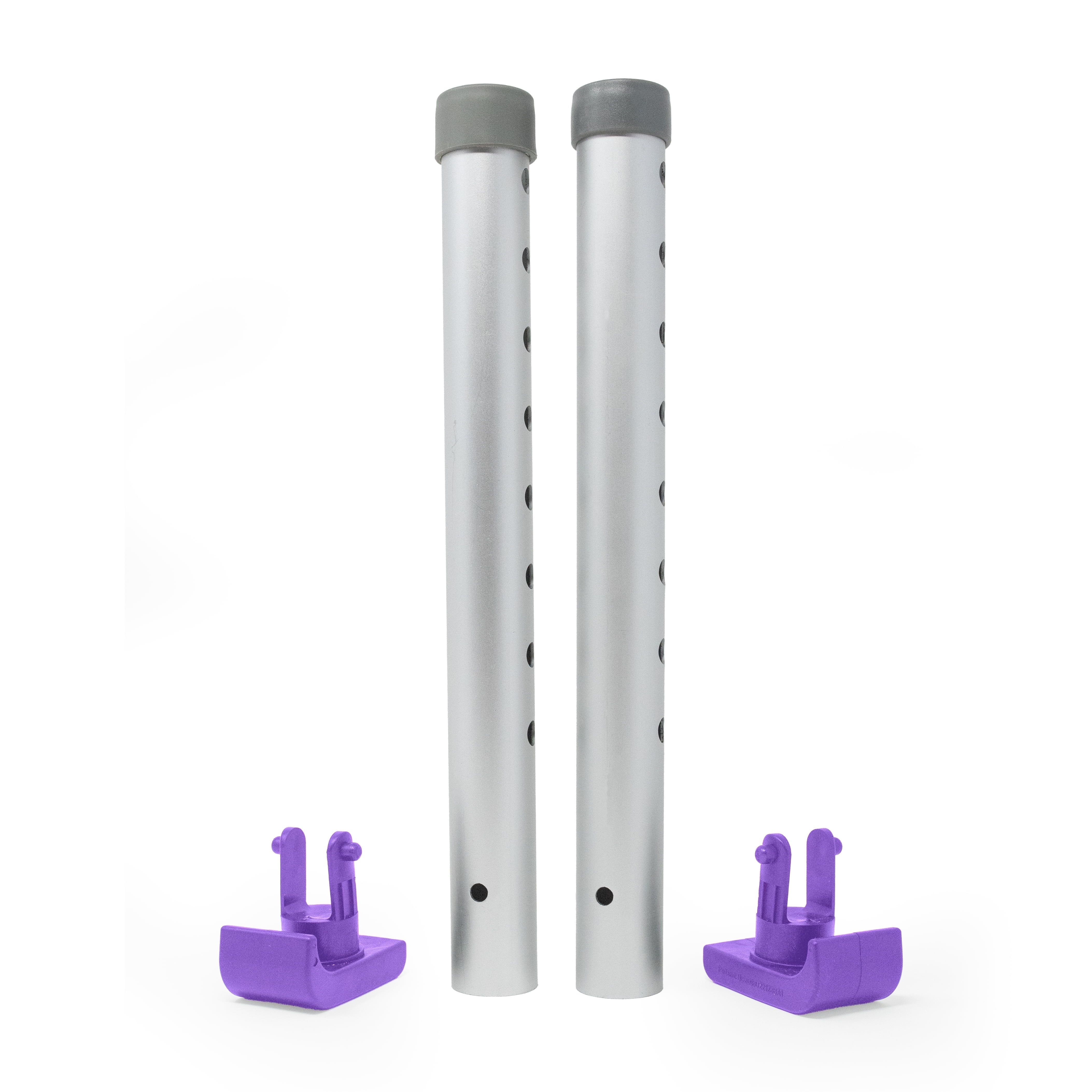 KIT: Click & Go Walker Ski Glides for Round Tubes with New Aluminum ...