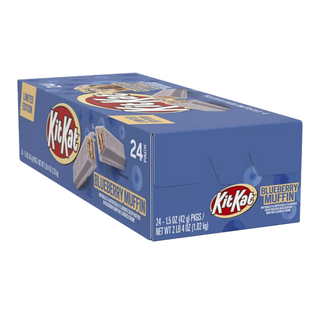 Kit Kat Birthday Special, Blueberry Muffin Flavored Creme Crunch Candy ...