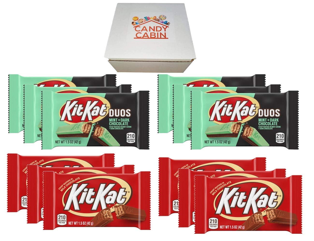 KIT KAT CHOCOLATE CANDY VARIETY BOX, 1.5 Oz BARS (Pack of 12 by CANDY ...