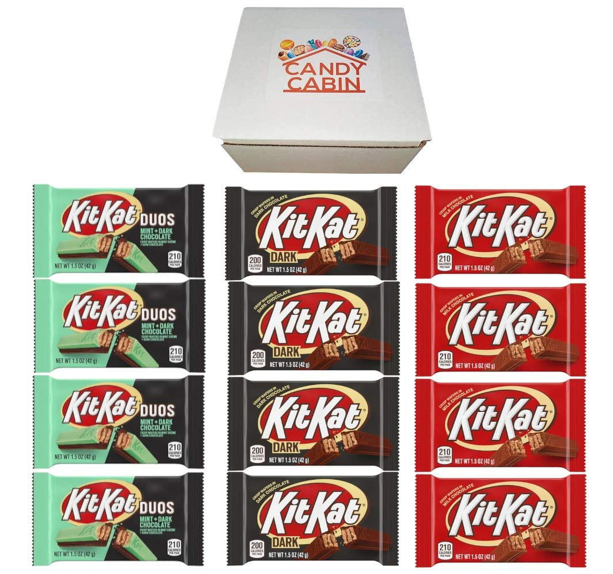KIT KAT CHOCOLATE CANDY VARIETY (PACK OF 12 )CANDY CABIN 3-Duos - 3 ...