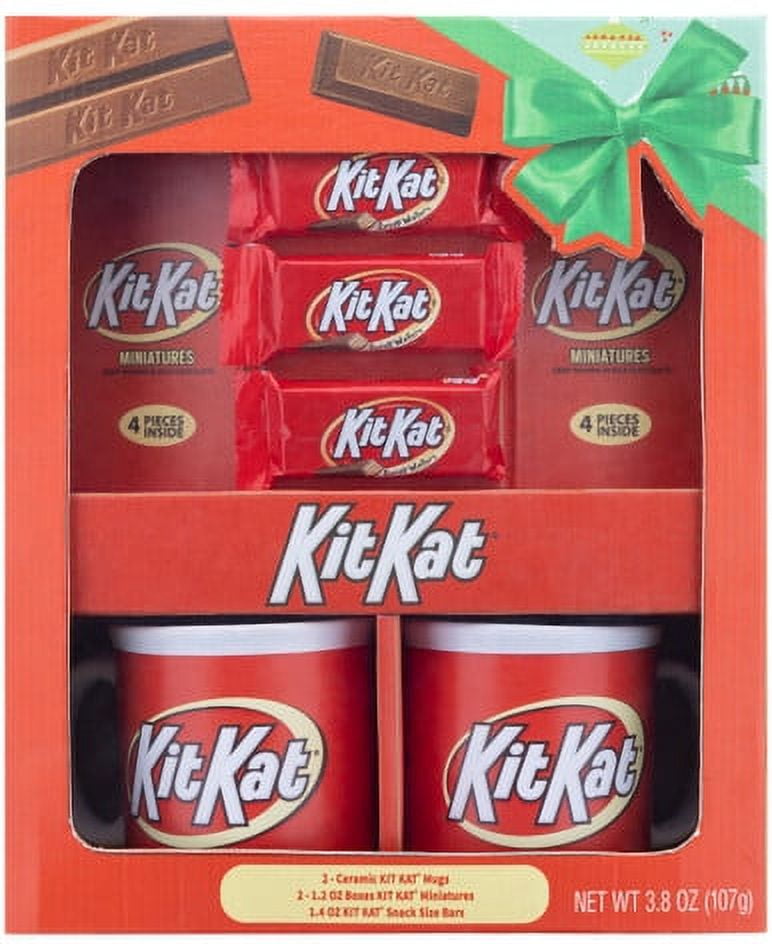 KIT KAT 2 Mug Gift Set with Miniature Chocolates and Snack Bars ...