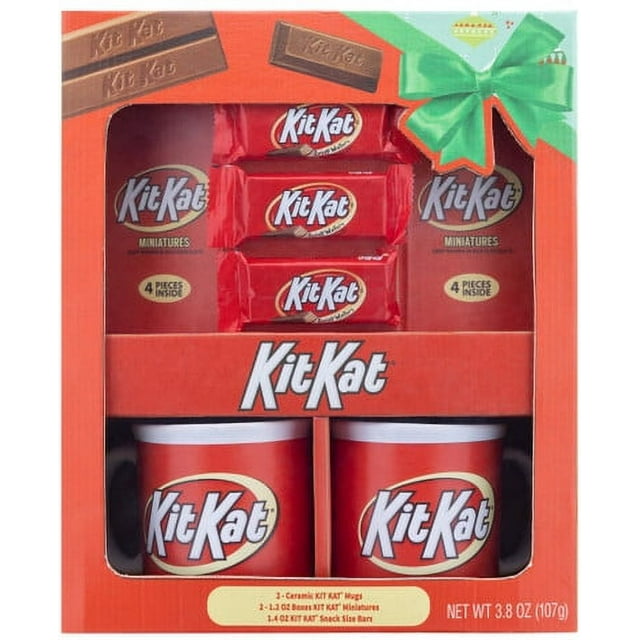 KIT KAT 2 Mug Gift Set with Miniature Chocolates and Snack Bars ...