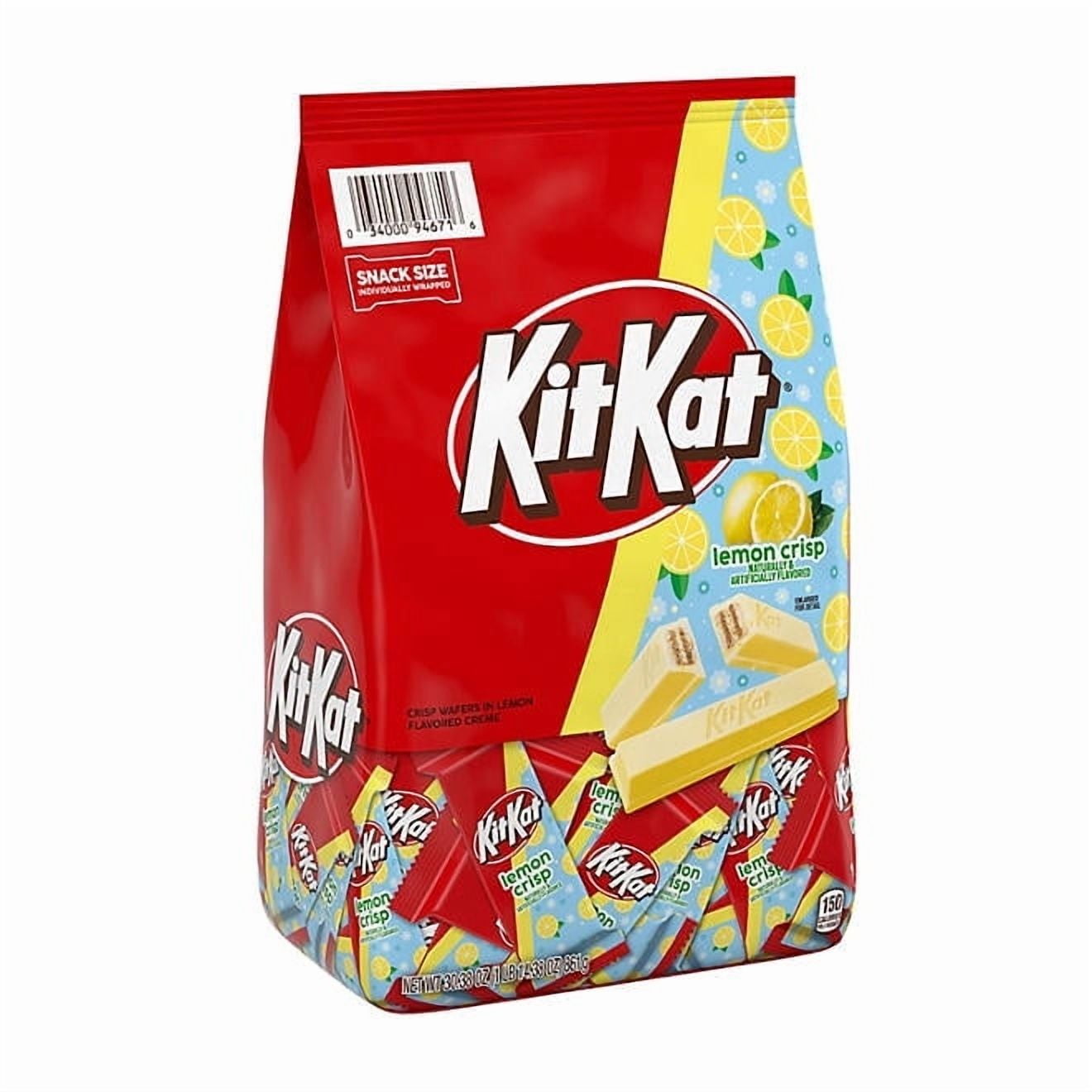 KIT KAT Lemon Crisp Wafer Candy, Snack Size, 30.4oz. - Walmart.com