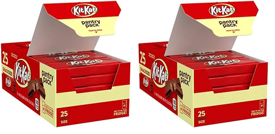KIT KAT Milk Chocolate Wafer Snack Size, Candy Pantry Pack, 12.25 oz ...