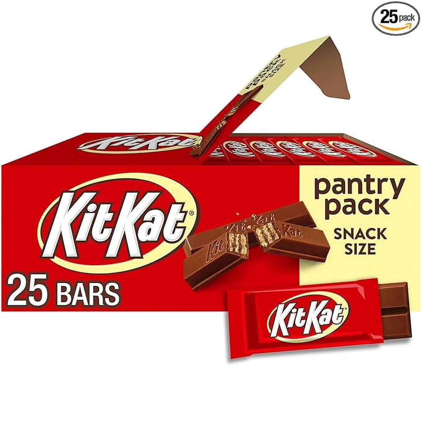 KIT KAT Milk Chocolate Wafer Snack Size, Candy Pantry Pack, 12.25 oz ...