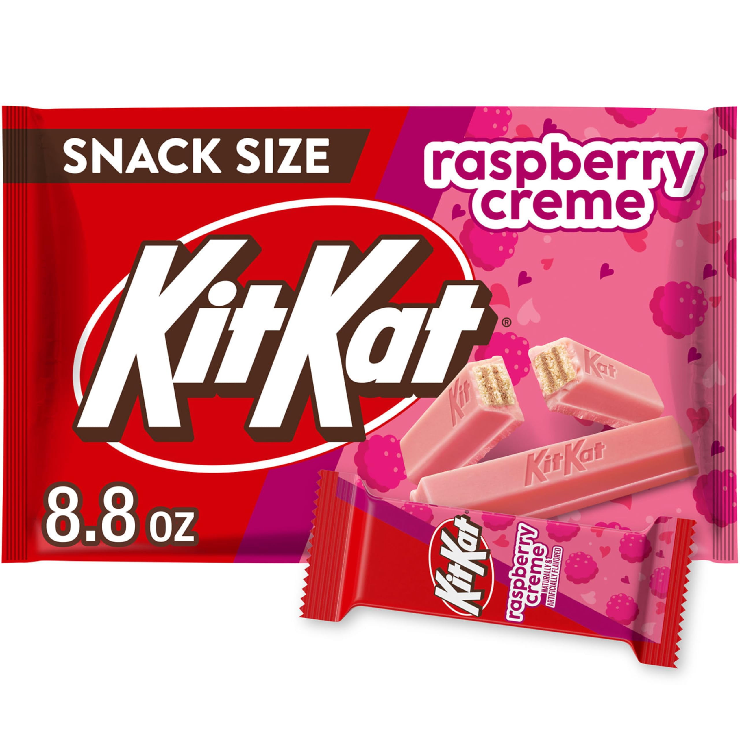 KIT KAT Raspberry Flavored Creme HYZ01 Wafer Snack Size, Valentine's ...