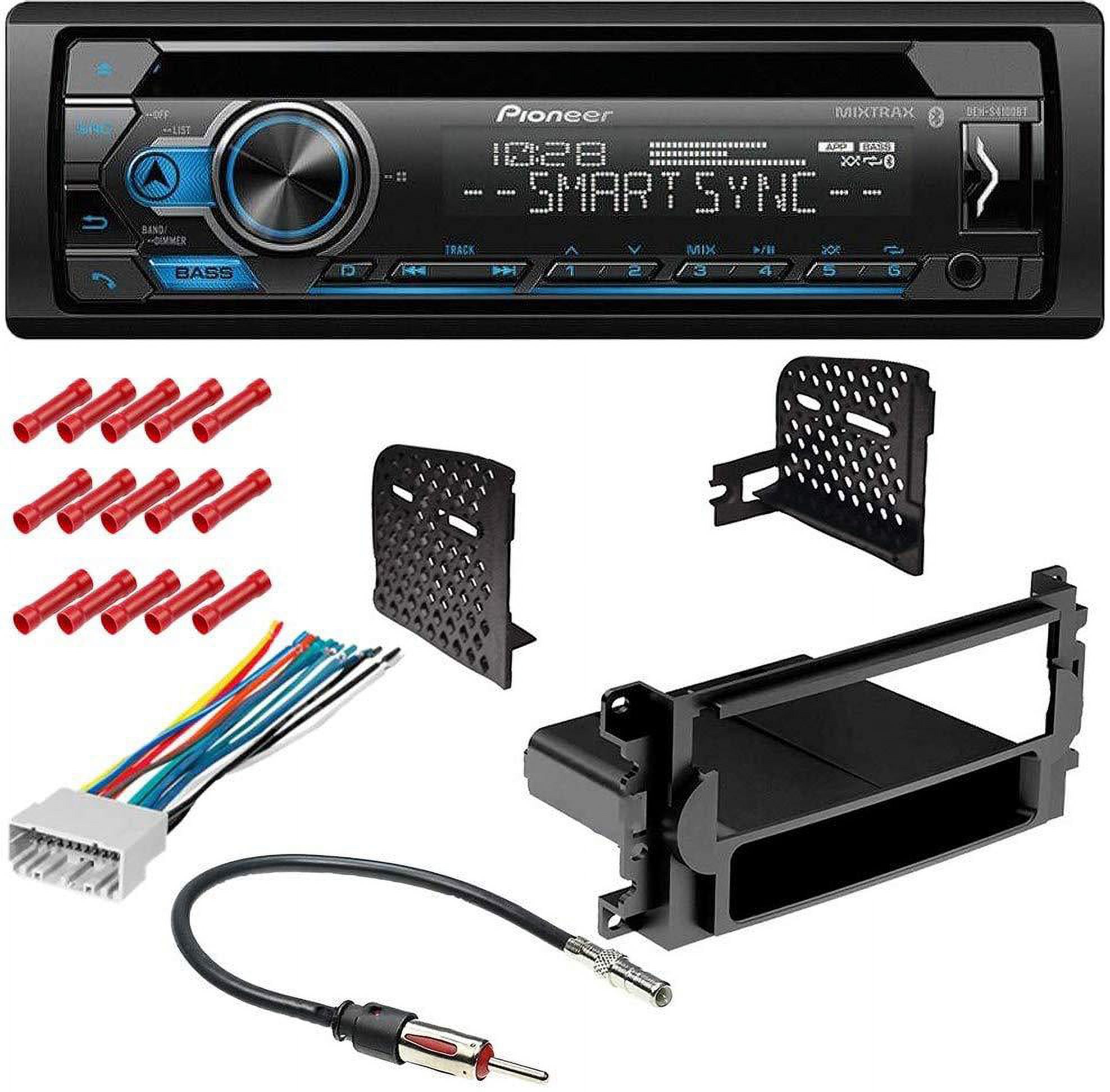 KIT2124 Bundle with Pioneer Bluetooth Car Stereo and complete Installation Kit for 2005-2007 ...