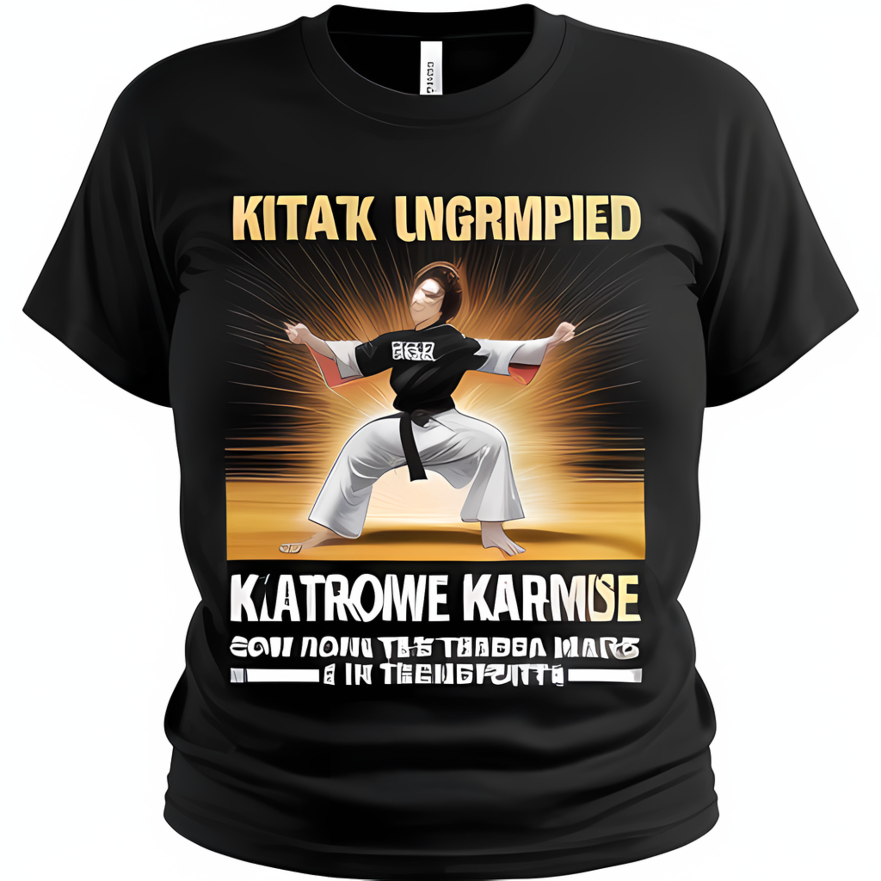 KITAT Tomorrow's Karate Women's T-Shirt Powerful Female Karatist in ...