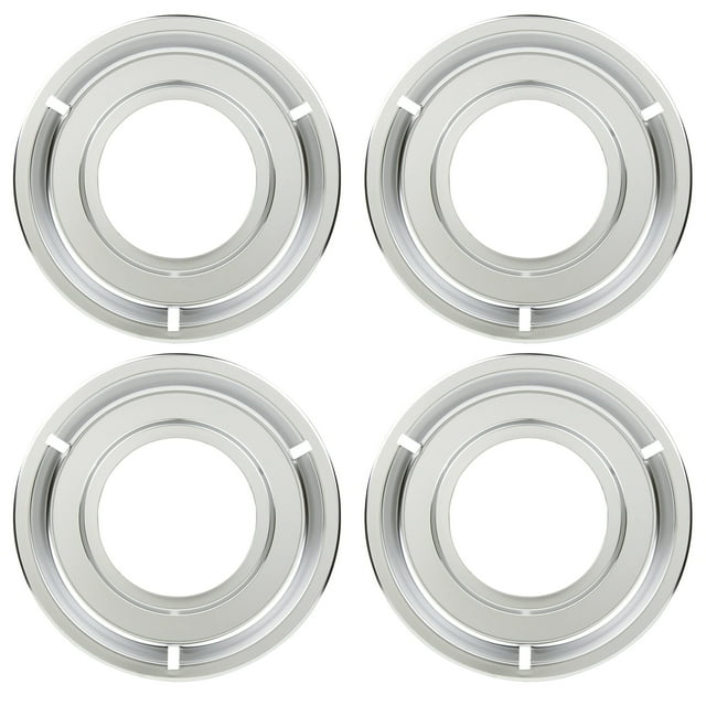 Kitchen Basics 101: 4 Pack Round Gas Stove Drip Pans, Replacement for ...