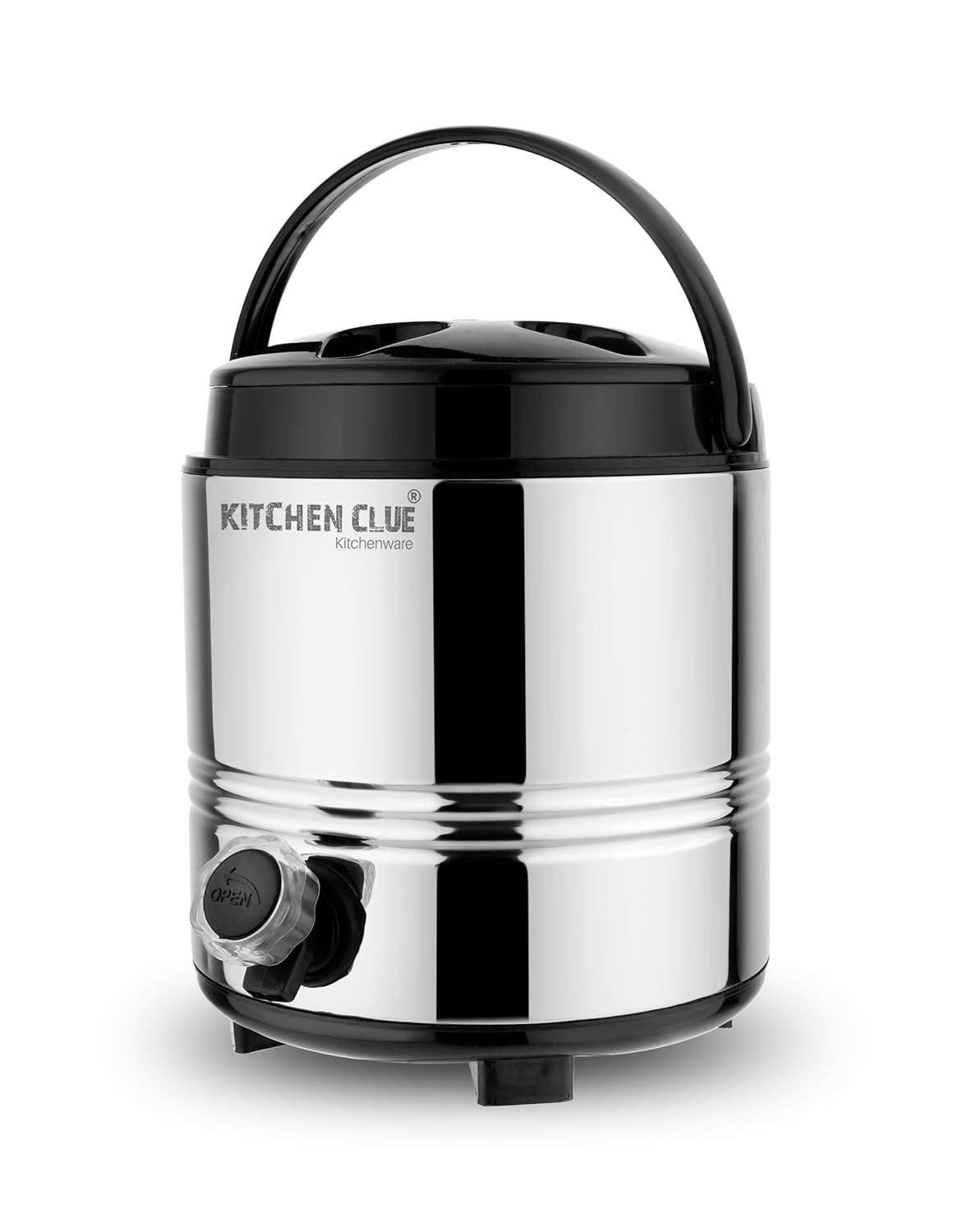 KITCHEN CLUE Stainless Steel Water Jug 5 Liters Silver Hot and Cold ...