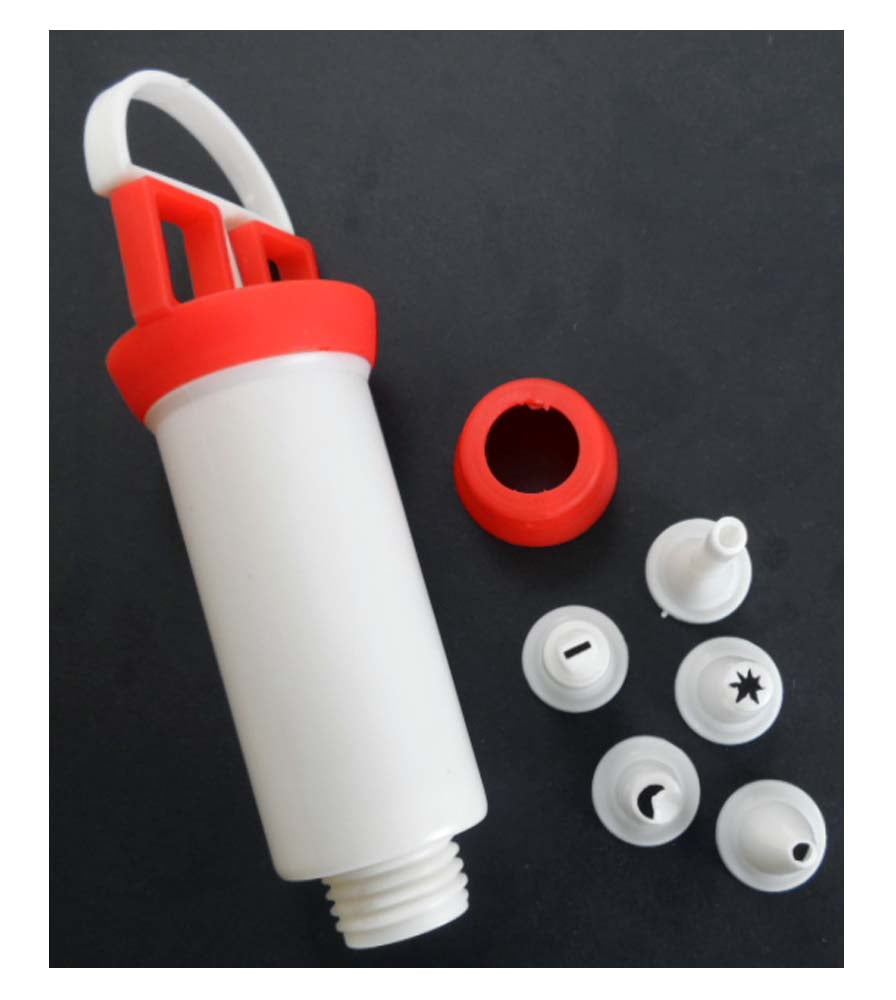 KITCHEN DIVA Cake Decorating Syringe Tool | 5-Piece Set | Precision ...