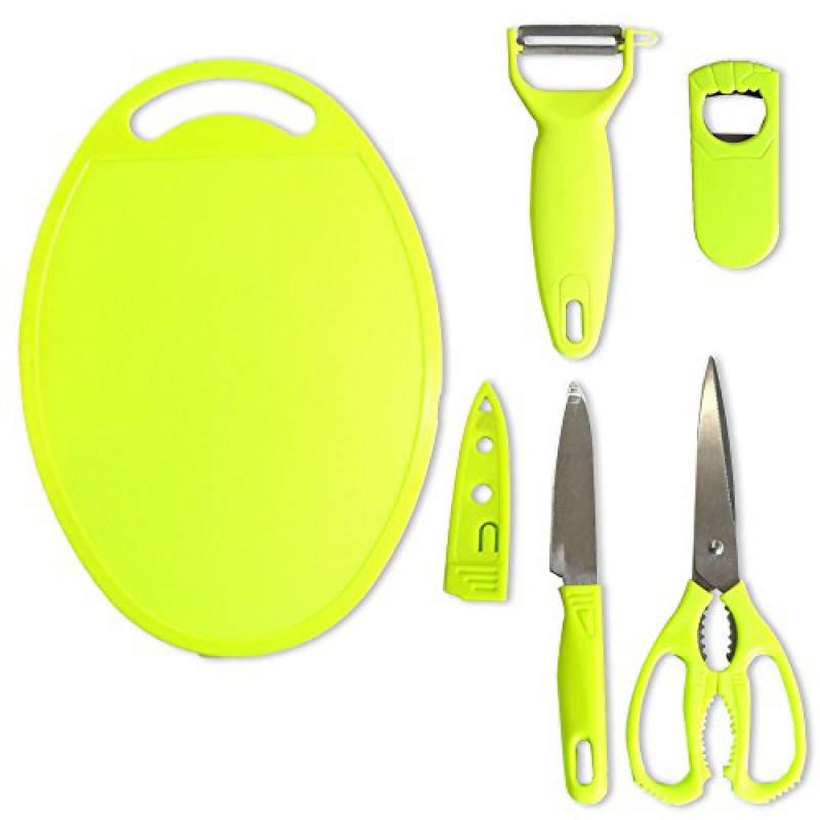 KITCHEN DIVA Sunshine Lime Green Set | Essential Culinary Tools | 8 ...
