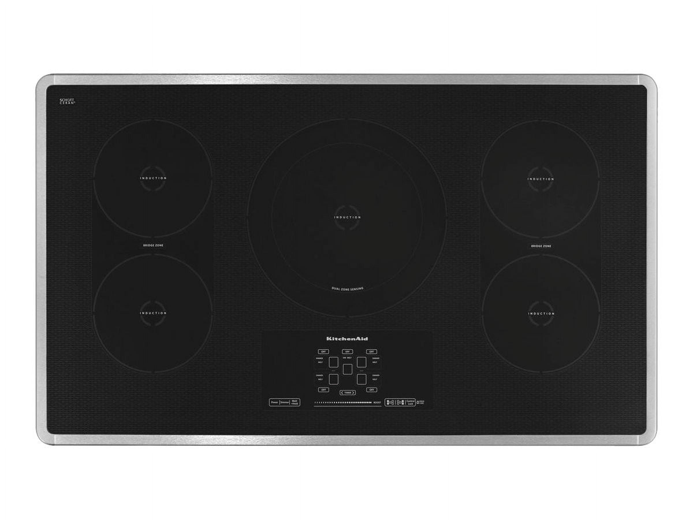 Kitchenaid KICU569XSS 36 Inch 5 Element Electric Cooktop - Walmart.com