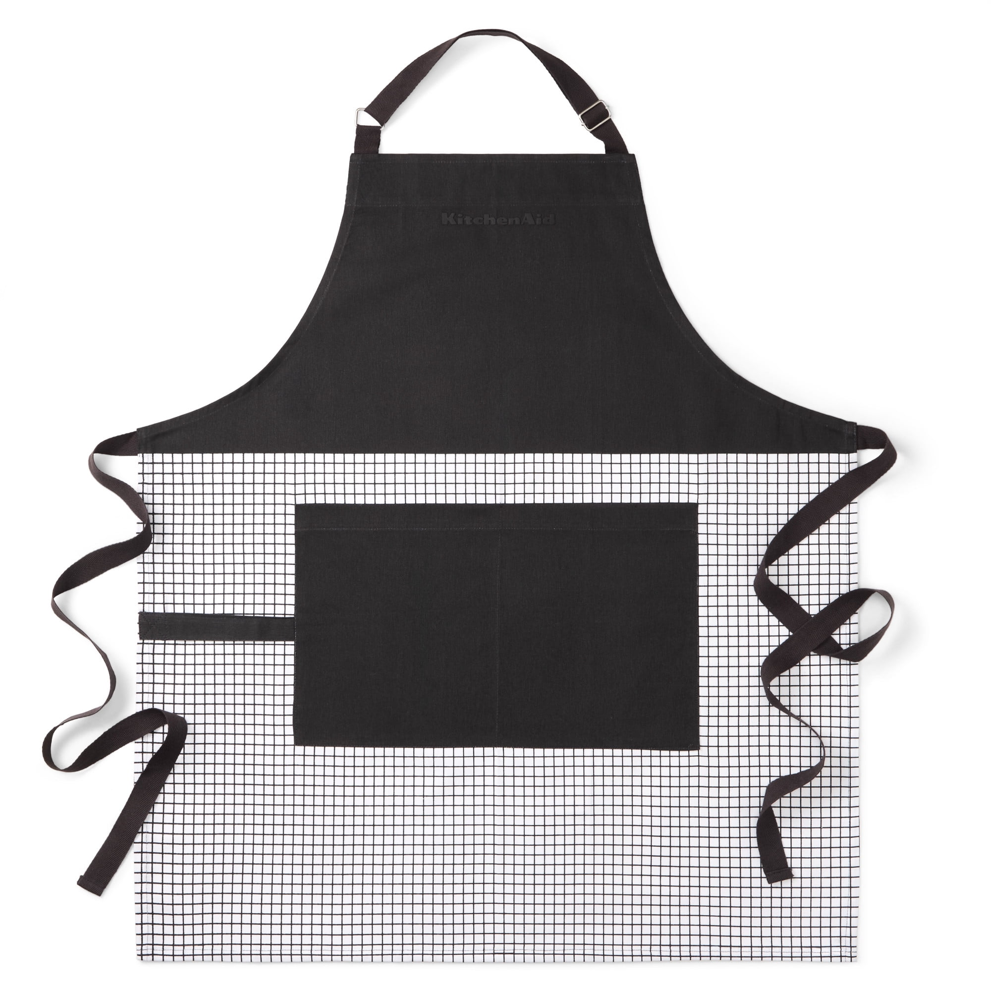 KITCHENAID Gourmet Series Gridlines Big Chef Apron, Water & Stain ...