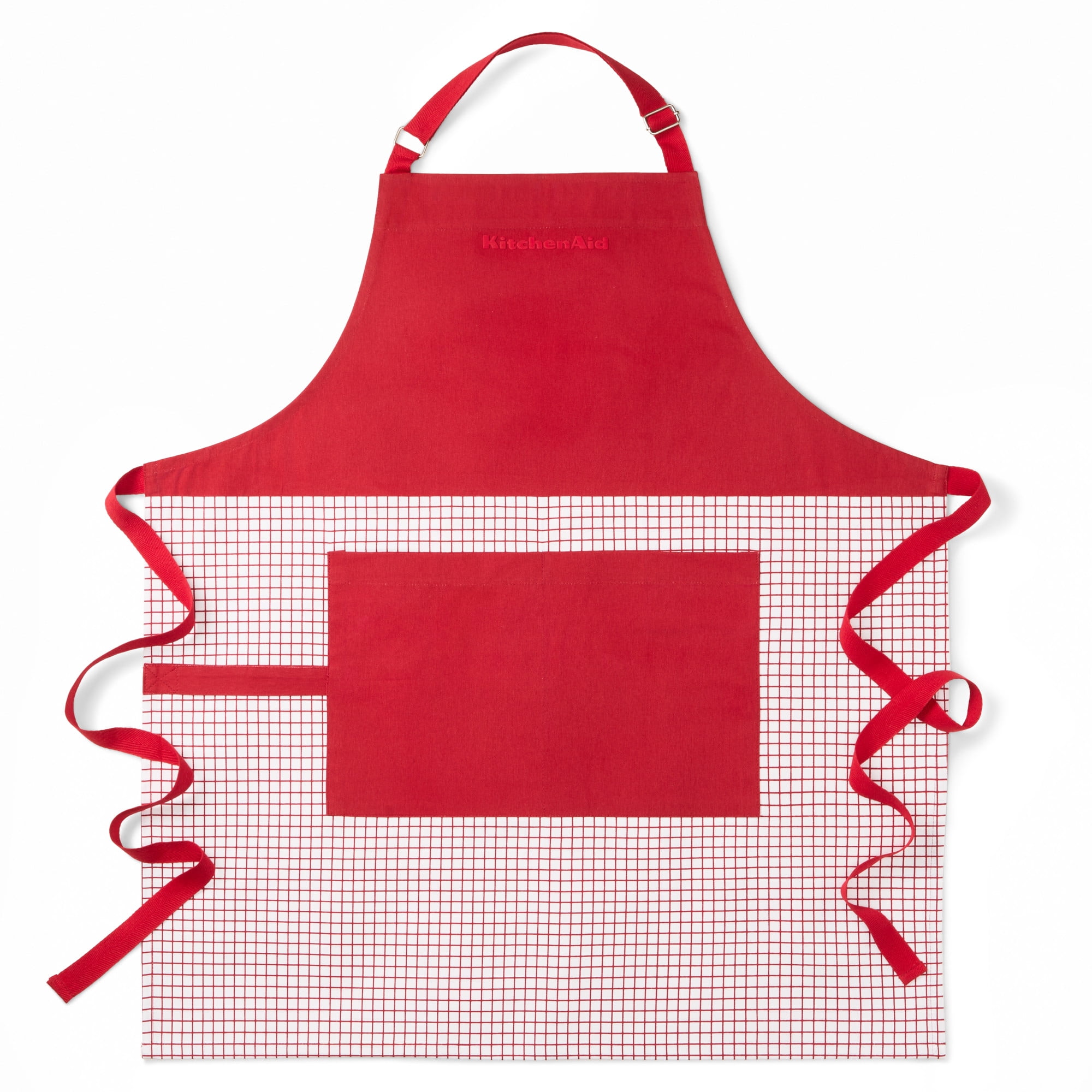 KITCHENAID Gourmet Series Gridlines Big Chef Apron, Water & Stain ...