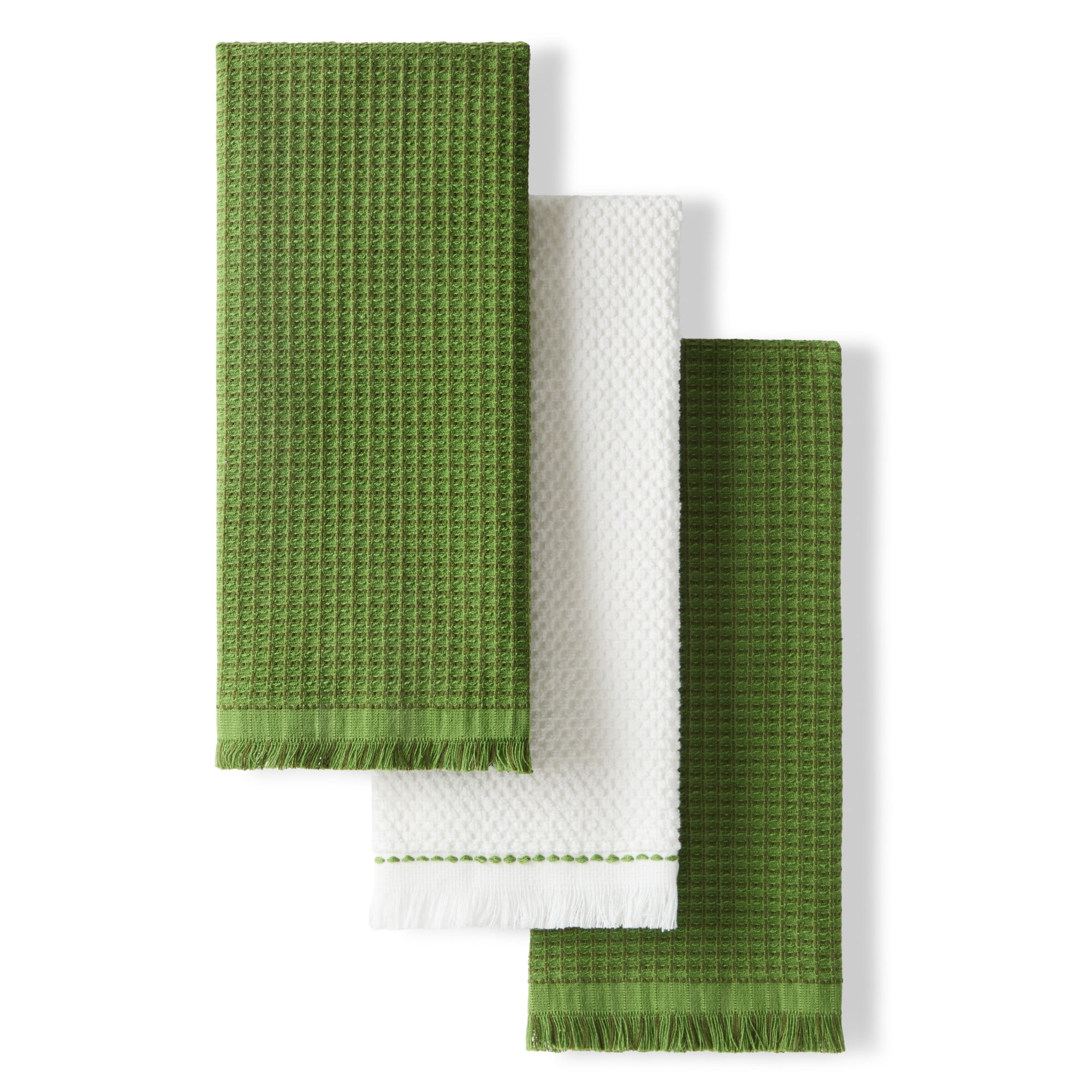 KITCHENAID Gourmet Series Gridlines Kitchen Towels 3-Pack Set, 100% ...