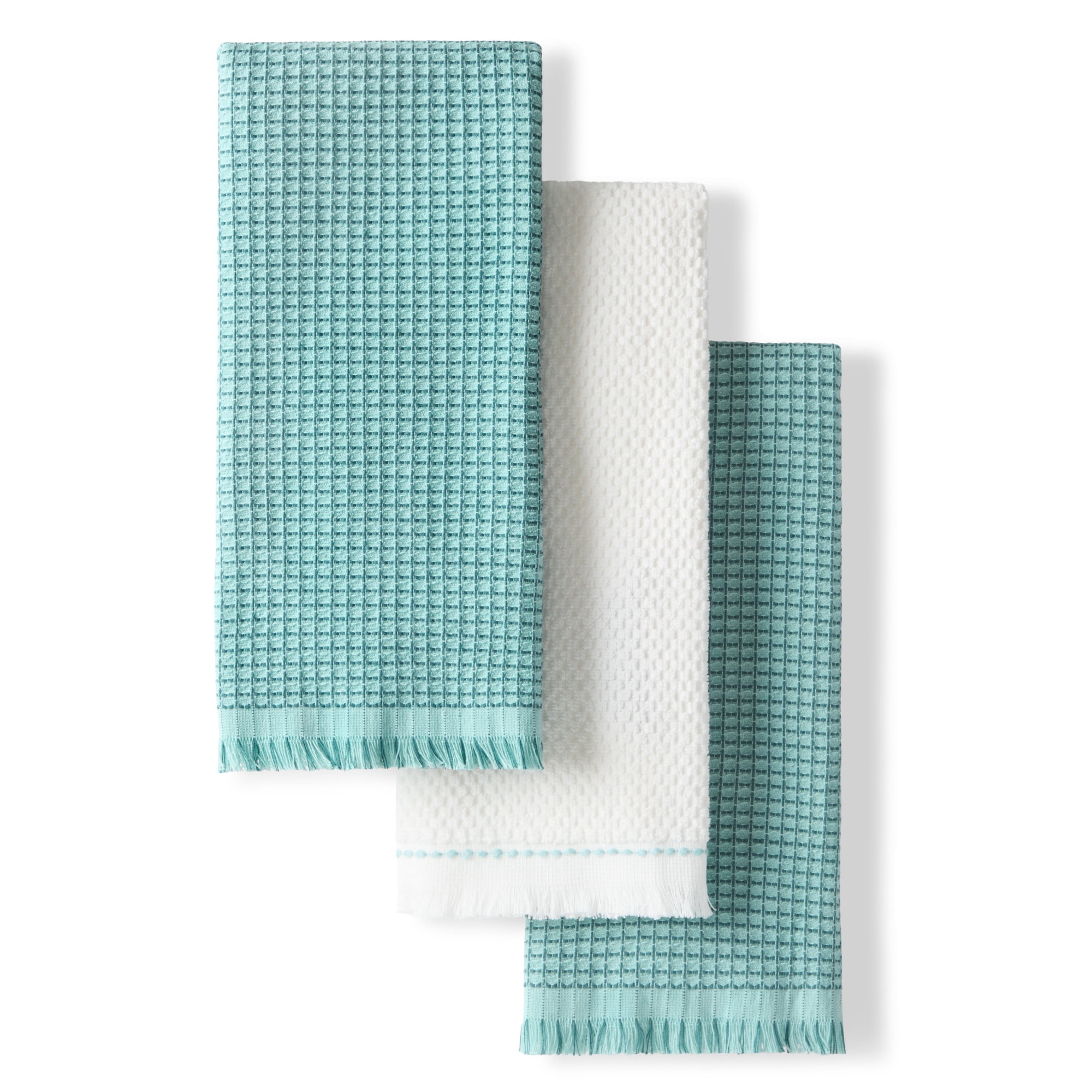 KITCHENAID Gourmet Series Gridlines Kitchen Towels 3-Pack Set, 100% ...