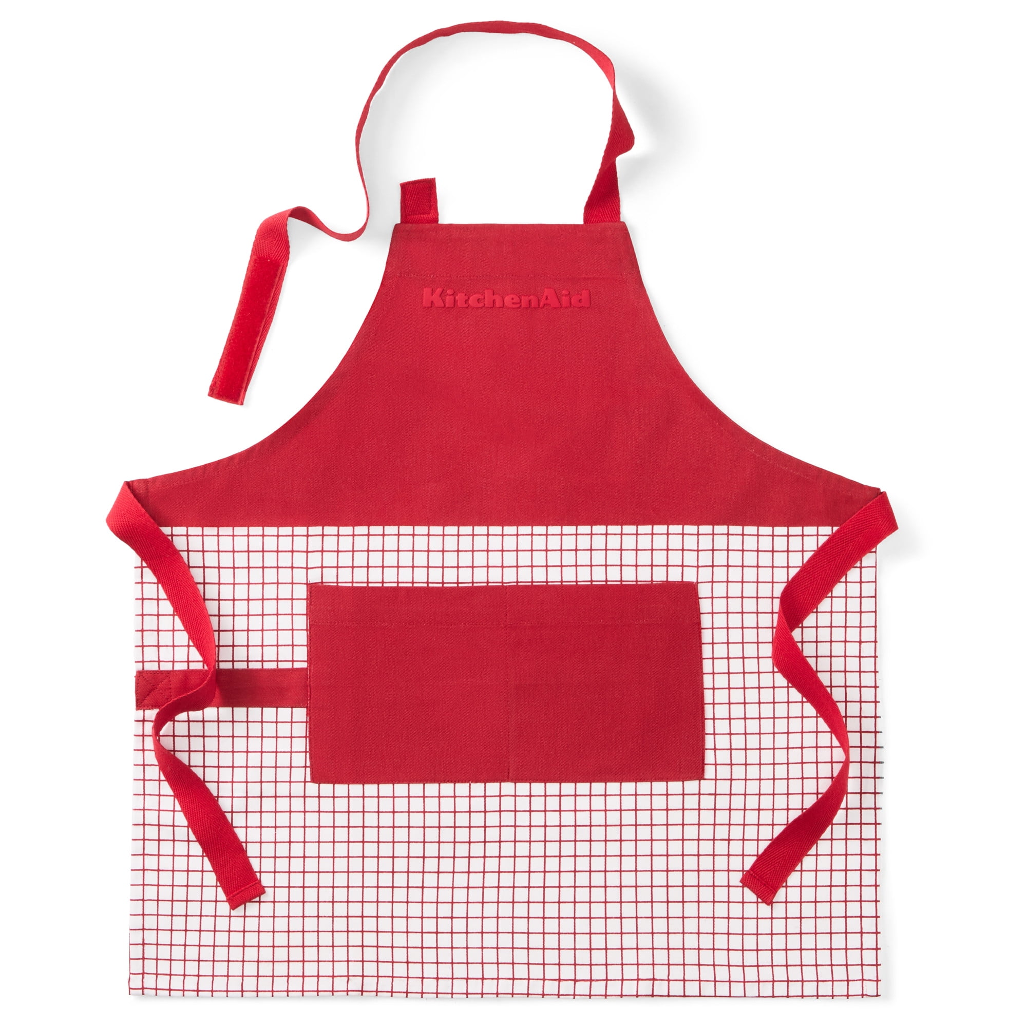 KITCHENAID Gourmet Series Gridlines Little Chef Apron, Water & Stain ...