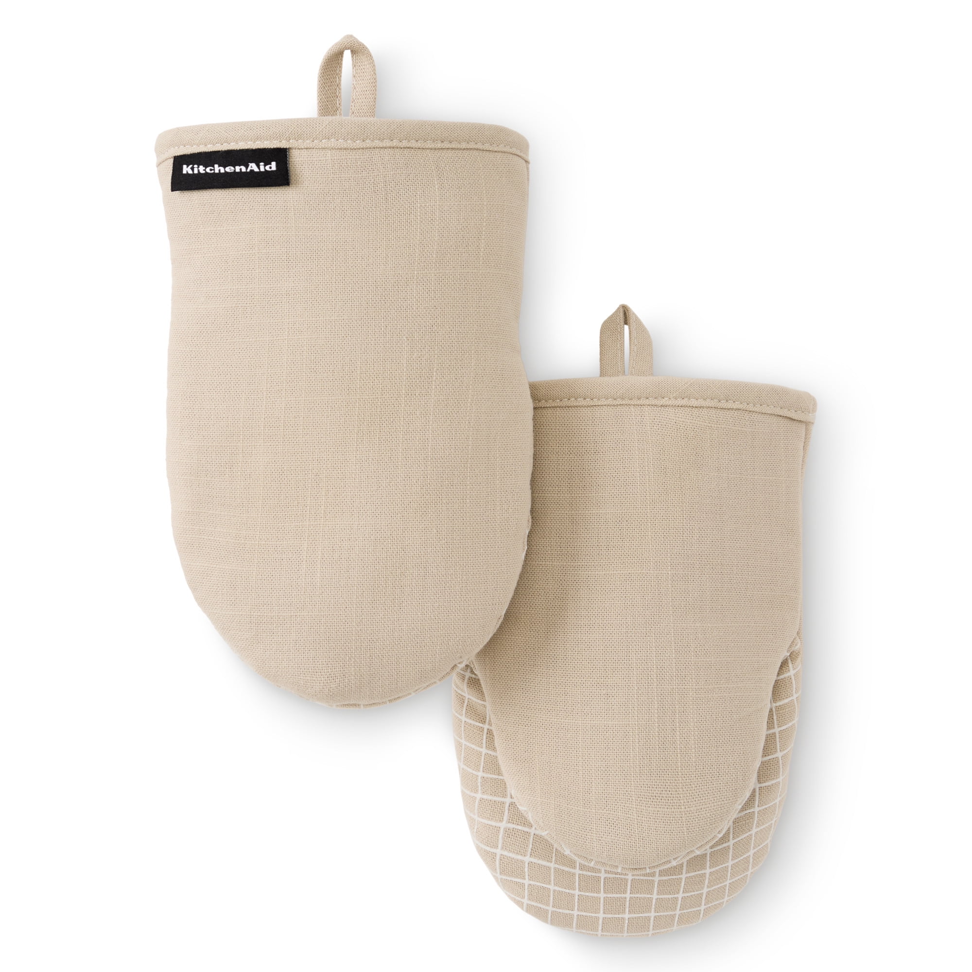 KITCHENAID Gourmet Series Gridlines Mini Oven Mitts 2-Pack Set, Heat ...