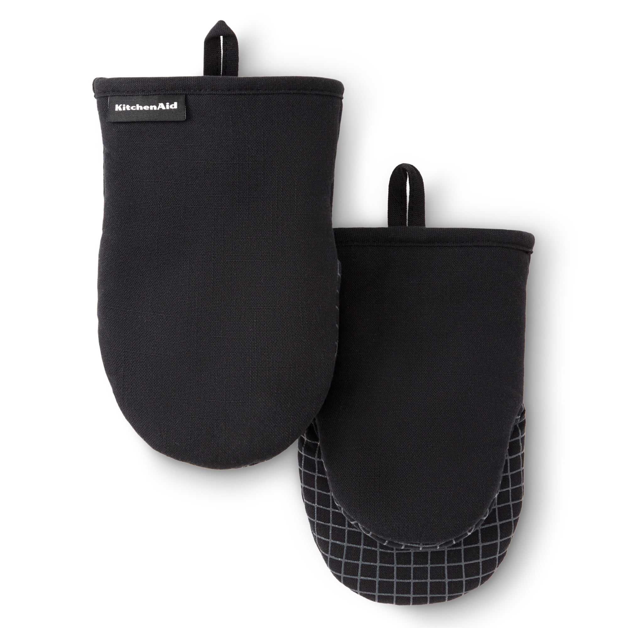 KITCHENAID Gourmet Series Gridlines Mini Oven Mitts 2-Pack Set, Heat ...