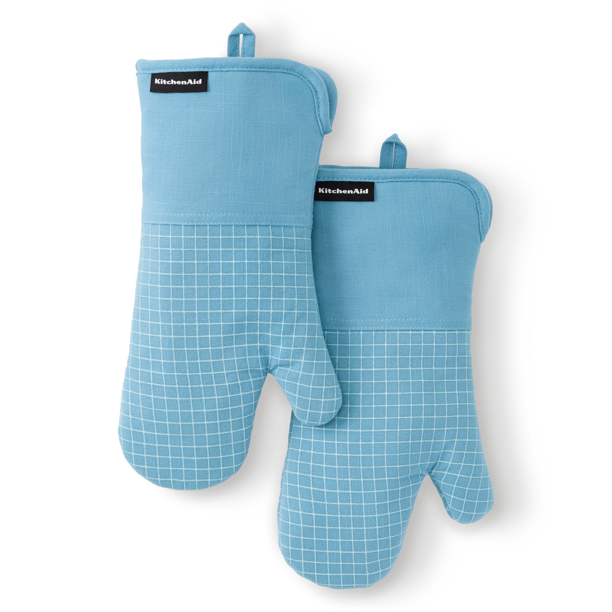 KITCHENAID Gourmet Series Gridlines Oven Mitts 2-Pack Set, Heat ...