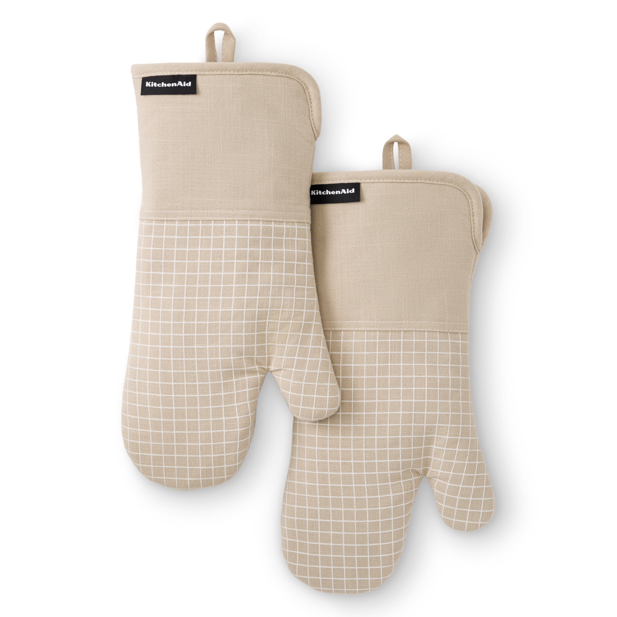KITCHENAID Gourmet Series Gridlines Oven Mitts 2-Pack Set, Heat ...