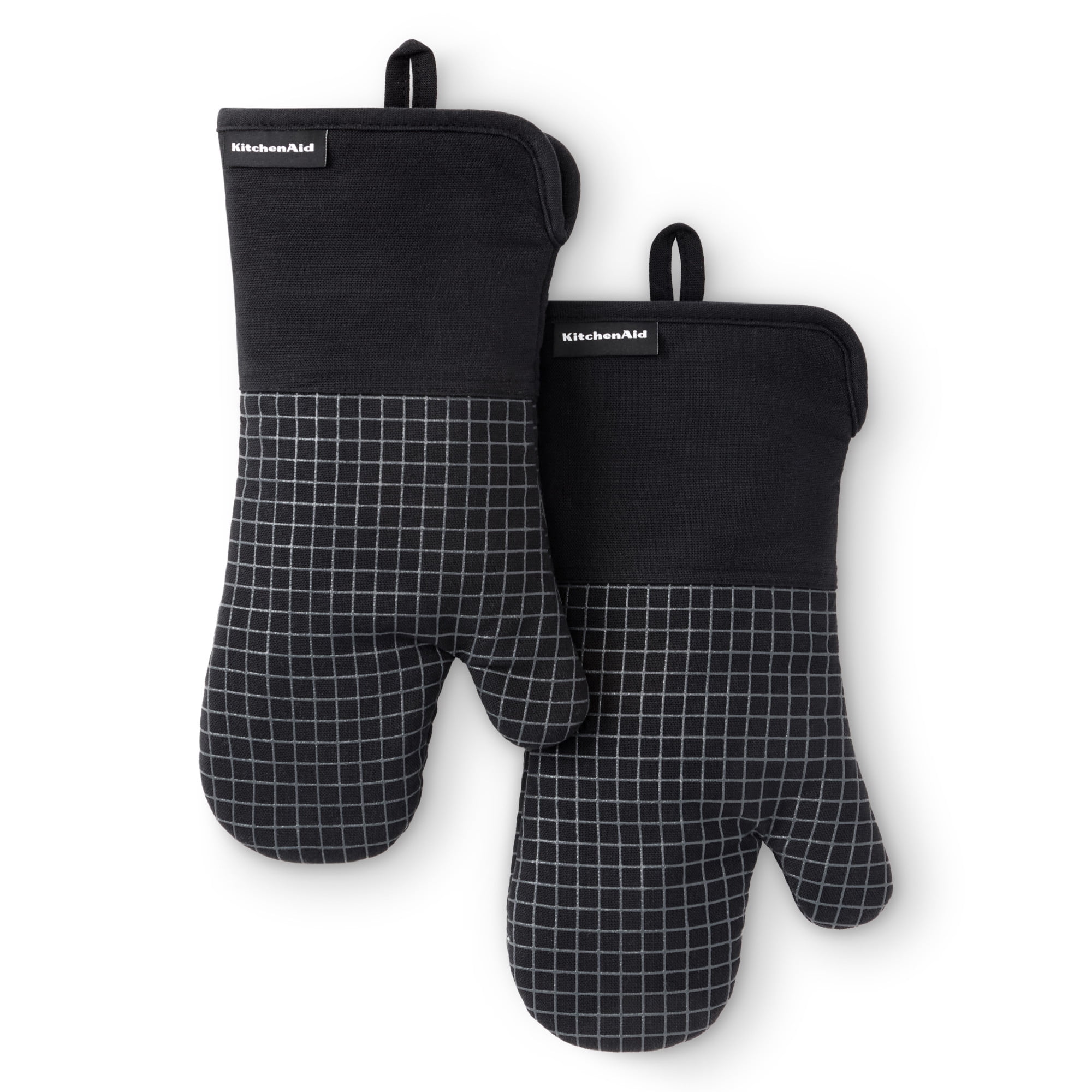 KITCHENAID Gourmet Series Gridlines Oven Mitts 2-Pack Set, Heat ...