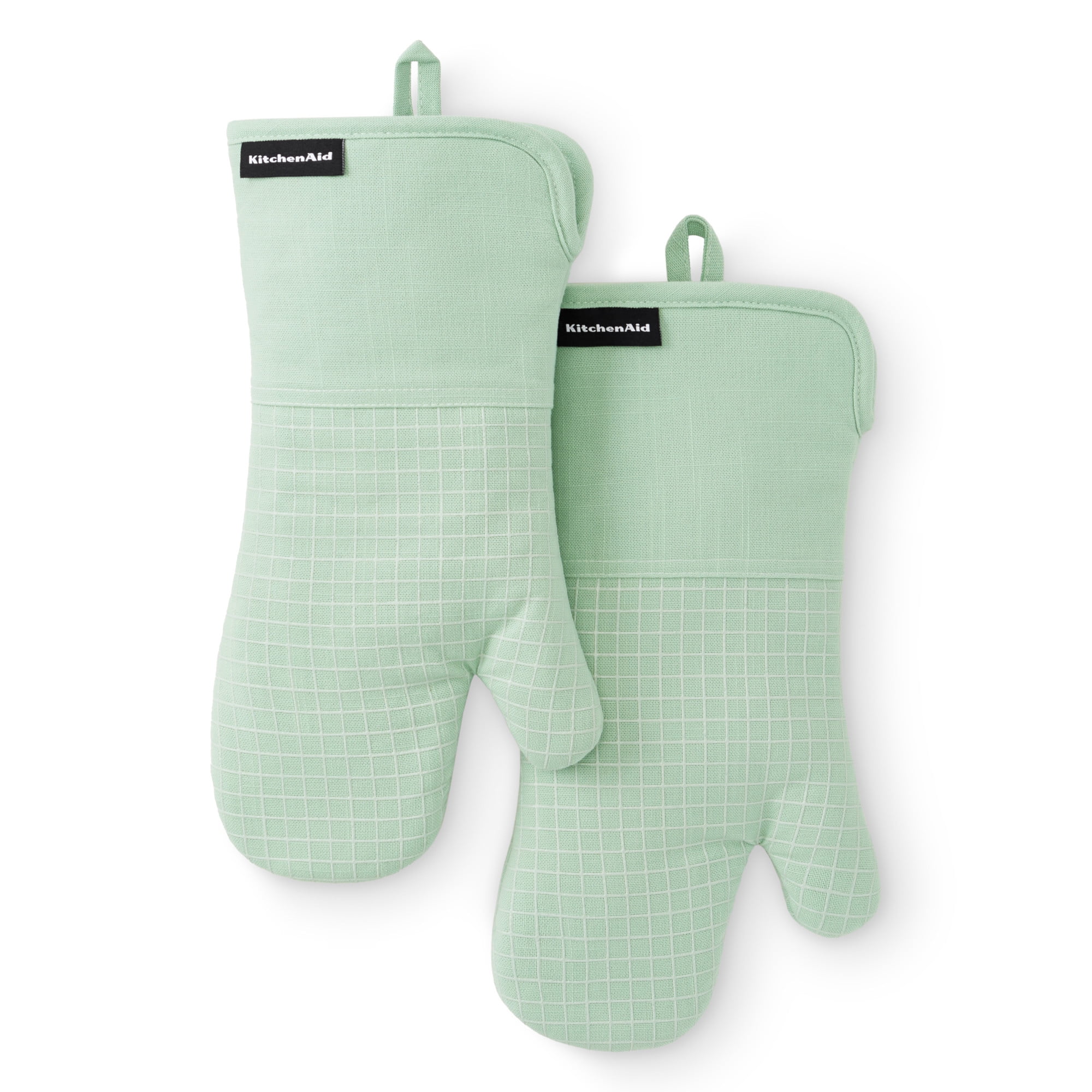 KITCHENAID Gourmet Series Gridlines Oven Mitts 2-Pack Set, Heat ...