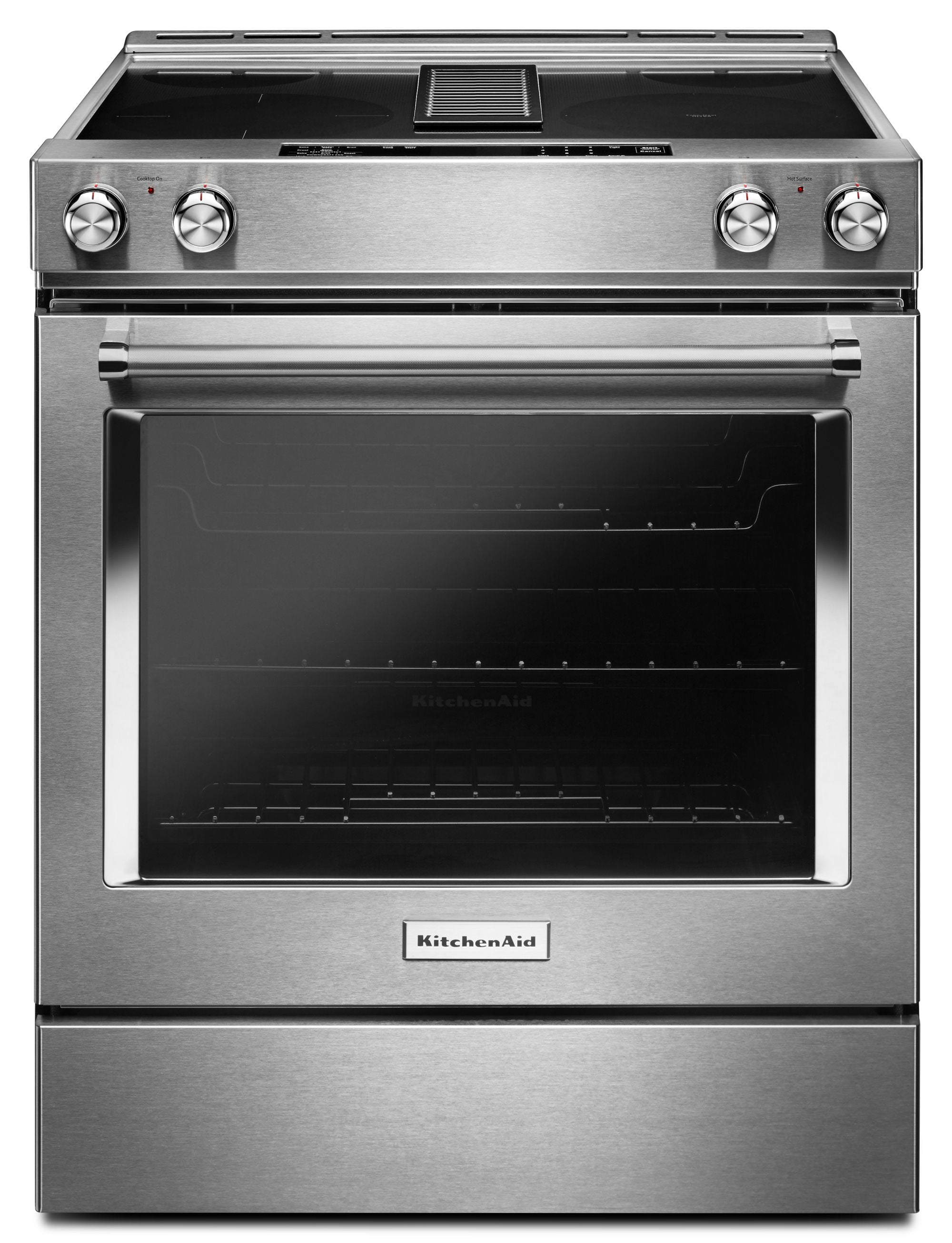 KitchenAid Electric Downdraft Slide-In Range Stove - KSEG950ESS 6.4 Cu ...