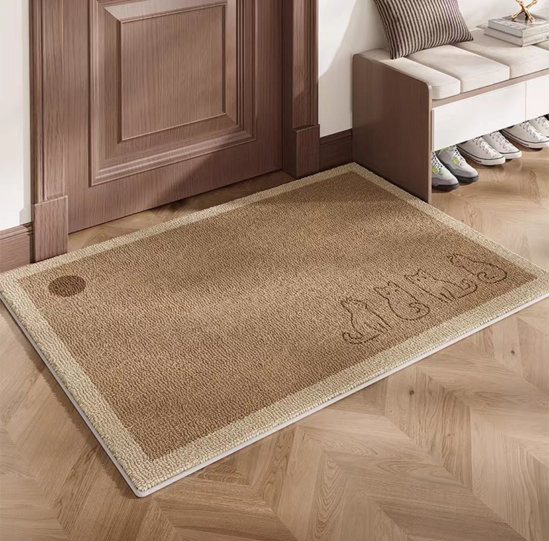MatEssenz Small Rug, 2x3 ft Tan Handwoven Washable Indoor Rug, Non Slip ...