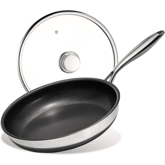 KITEXPERT Non Stick Frying Pans Set - 3 Piece (8, 10, 12") Titanium ...
