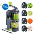 KITEXPERT Veggie Cutter: 4-in-1 Vegetable Spiralizer, Rotating Blades ...