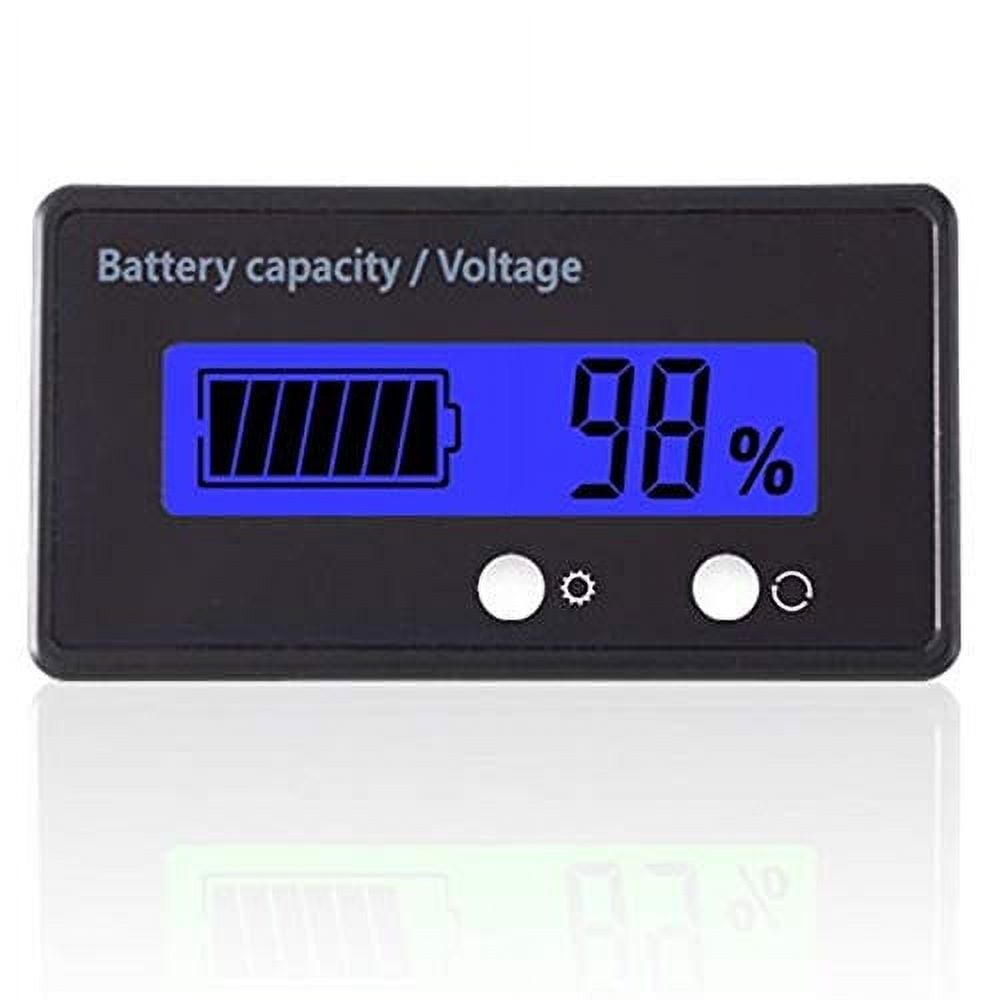 12V-48V Battery Capacity Monitor & Indicator, LCD Display, Waterproof ...