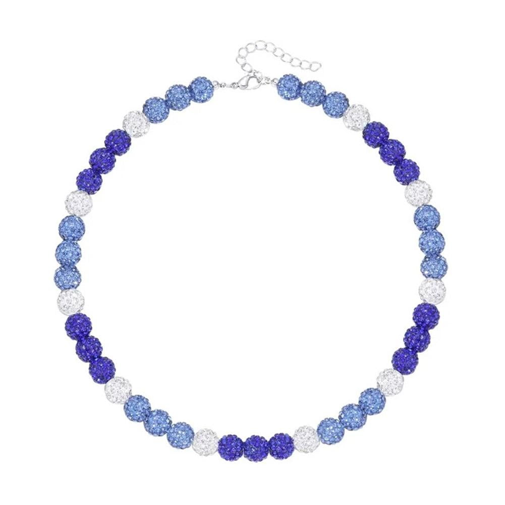 KITPIPI Baseball Necklace - Rhinestone Baseball Necklace - 18" Bead ...