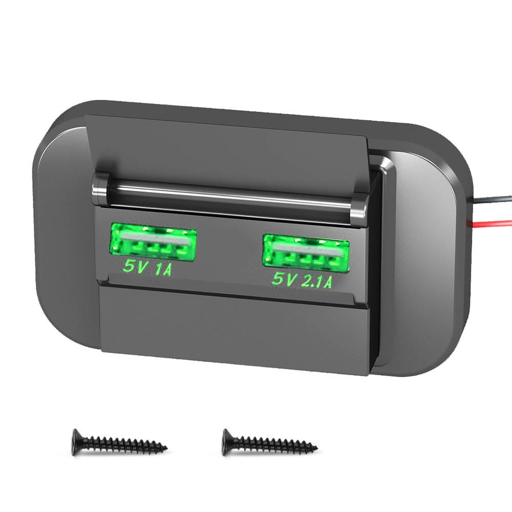 KITPIPI Car USB-C Type A Port Fast Charger Socket Power Outlet Panel ...