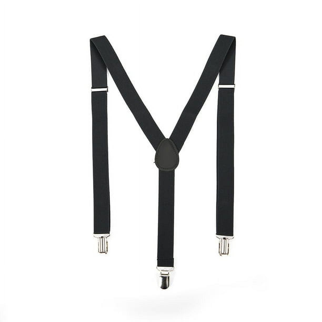 KITPIPI Men's Adjustable Polyester Elastic Suspenders, Gray, One Size ...