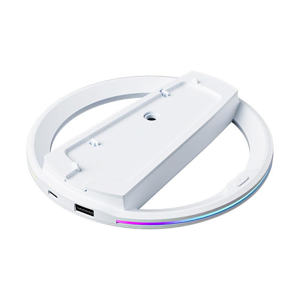 KITPIPI RGB LED Vertical Stand for PS5 Slim Console Dock Mount Base& 14 ...