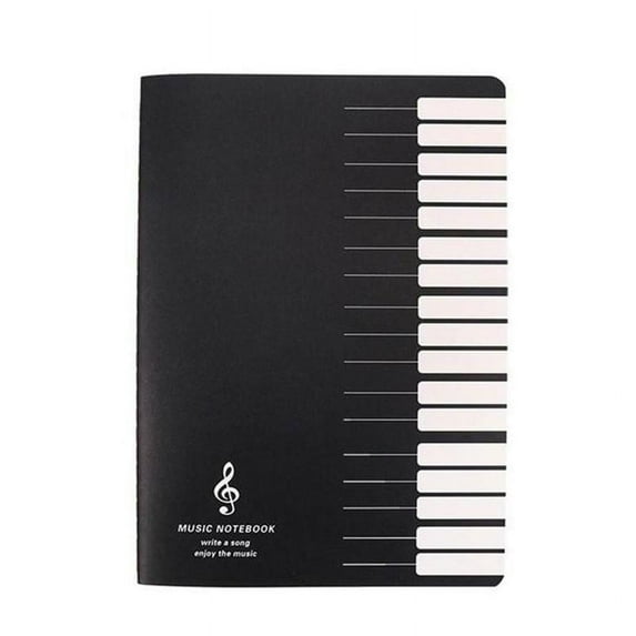 KITPIPI Blank Music Manuscript Staff Notebook, 12 Lines, Double-Sided ...
