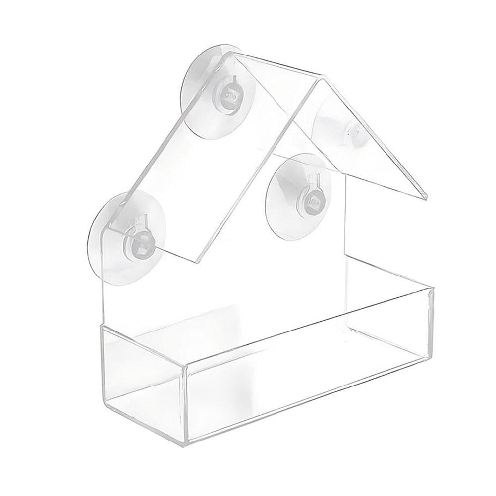 KITPIPIV Generic Window Bird Feeder with 3 Strong Suction Cups and Seed ...