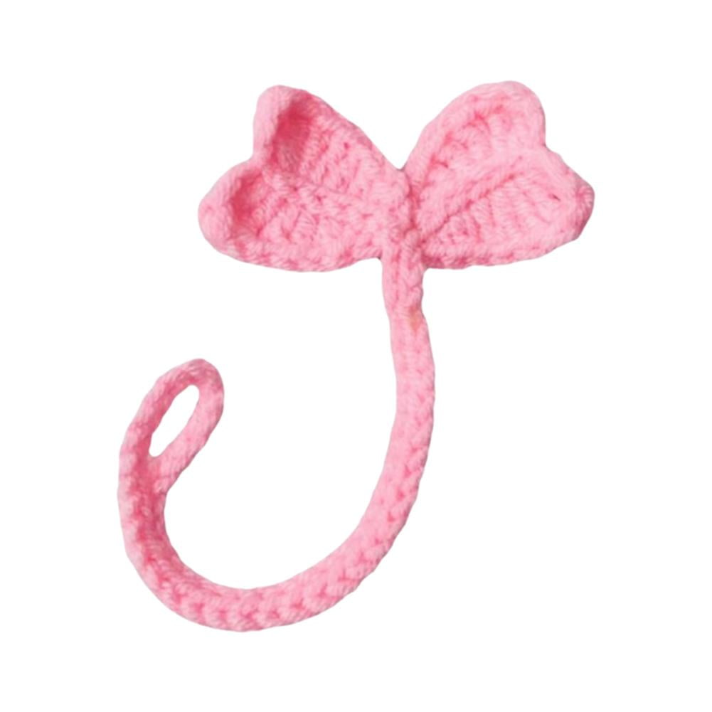 KITPIPIVO 2024 Creative Knitted Crochet Leaf Sprout Data Cable Strap ...