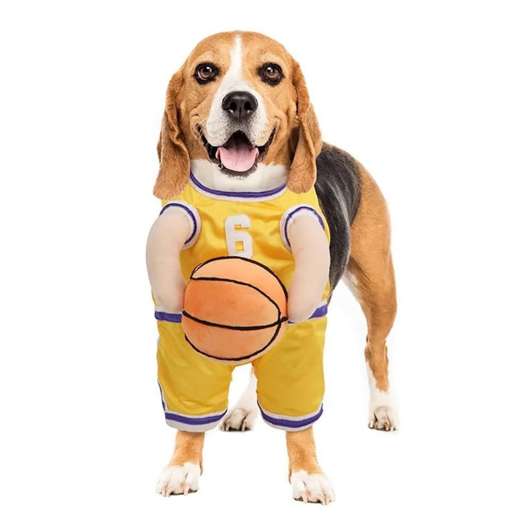 KITPIPIVO Dog Basketball Costume w/ Ball Dog Basketball Halloween Dog ...
