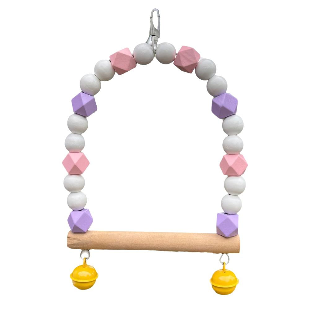 KITPIPIVO Parrots Use Solid Wood Standing Poles Bird Swing For Parrot ...